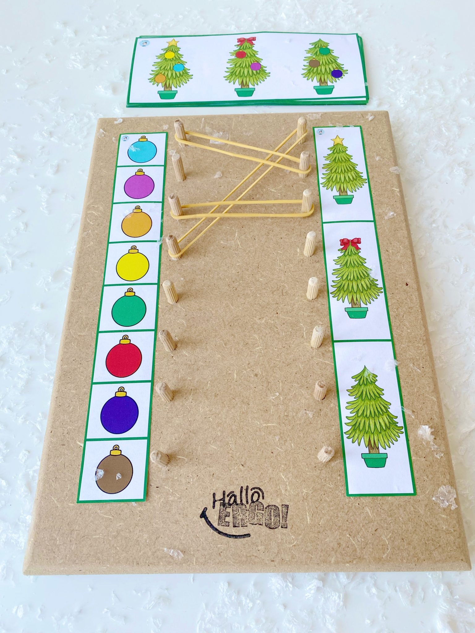 Freebie - Koppelbord in thema Kerstmis - Kleuterpraatjes